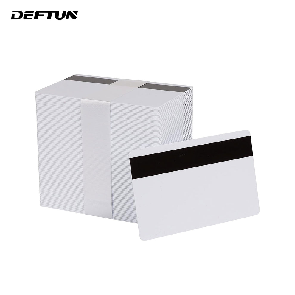Mag Stripe White Blank Card Pack of 100 – Magnetic Card Readers | DEFTUN